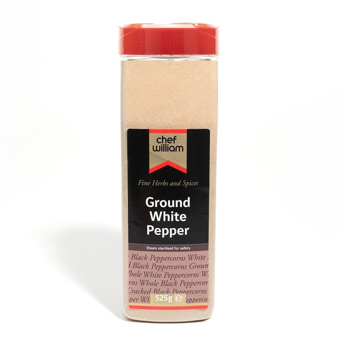 Buy Chef William Ground White Pepper 1x525g - Order Online From JJ ...